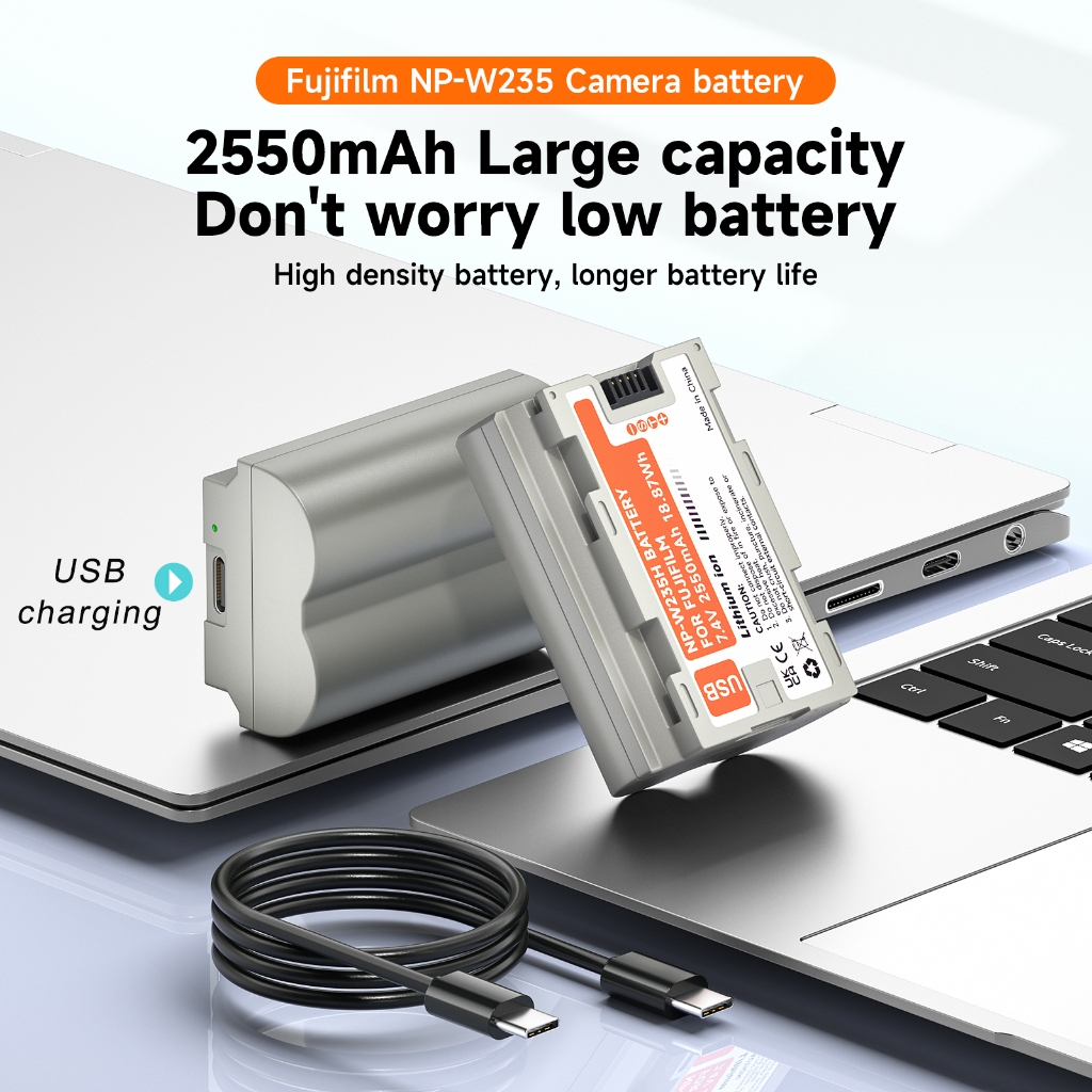 PALO NP-W235 Replacement Battery with Type-C Fast Charging Port for ...