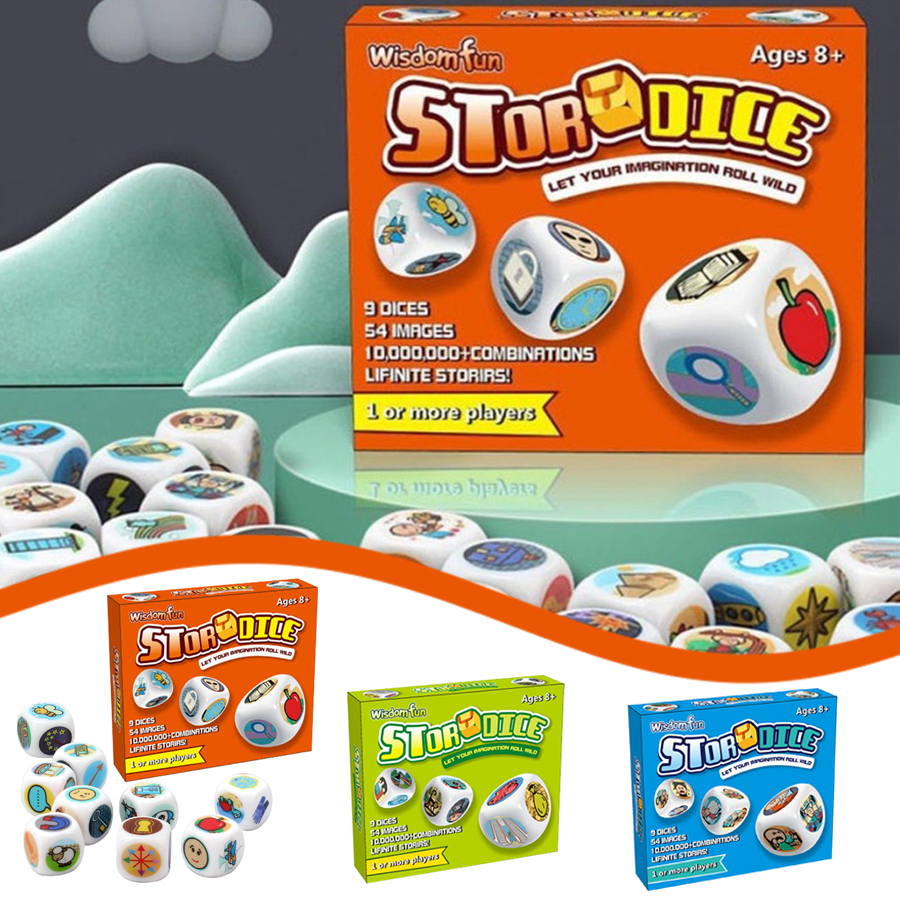 Story Cubes Story Dice 9X Creative Telling Game Imaginative Play 54 ...