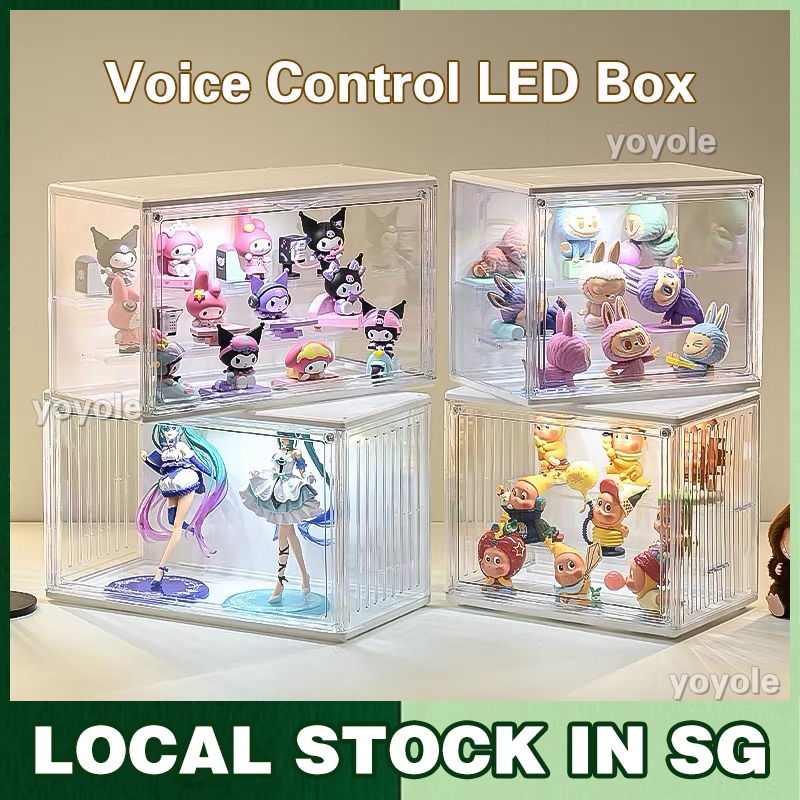 Led Popmart Display Box Acrylic Display Case With Light Labubu Display ...
