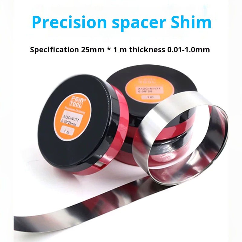 Stainless Steel Gap Sheet Precision Gasket 25mm x 1m Mold Adjustment ...