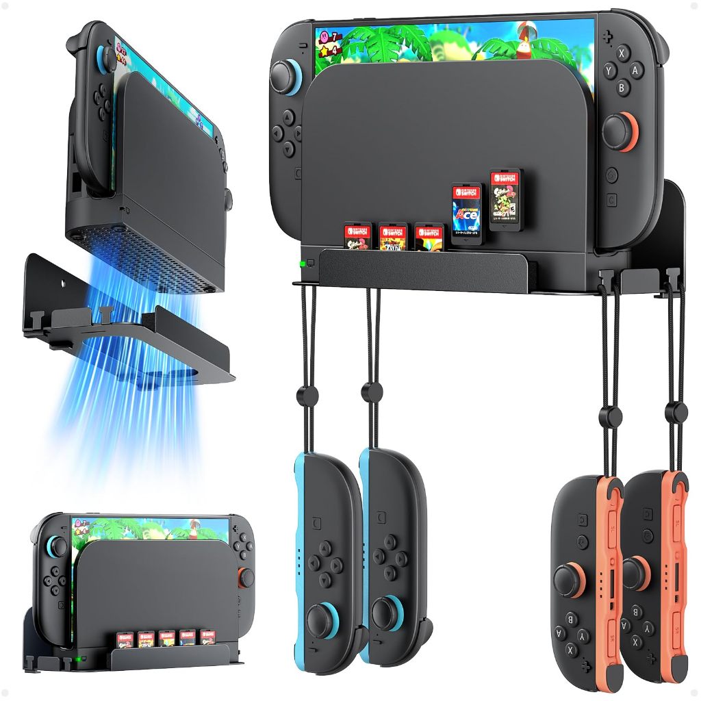 Wall Mount for Nintendo Switch 2, Organizer for Switch 2025, Shelf Base ...