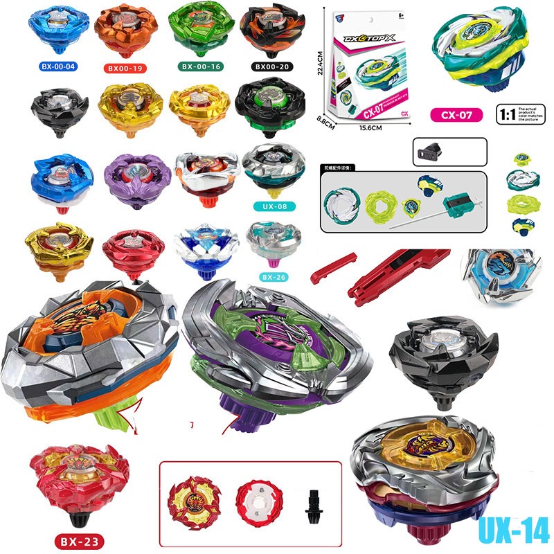Beyblade X CX-07 Pegasus Blast CX-08 Random Booster UX-08 Silver Wolf ...