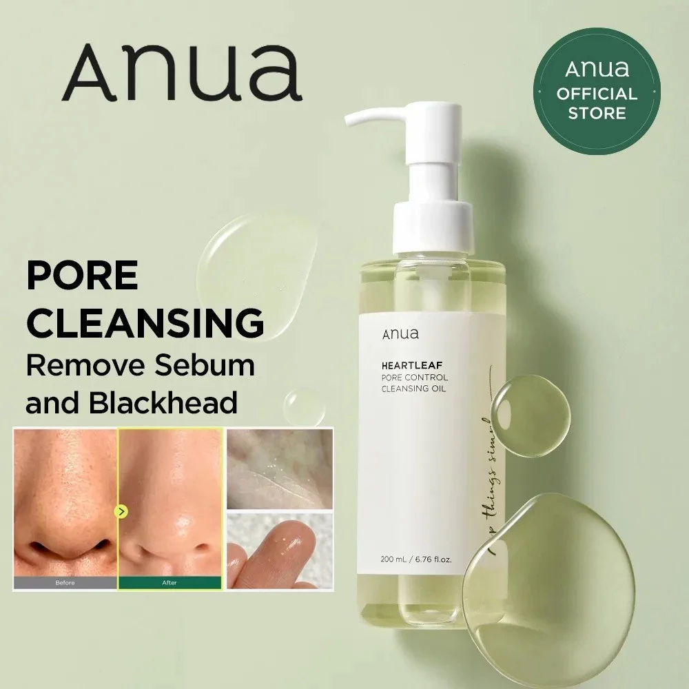 Anua Cleansing Oil Heartleaf Pore Control 200ml +Anua Cleansing Foam ...