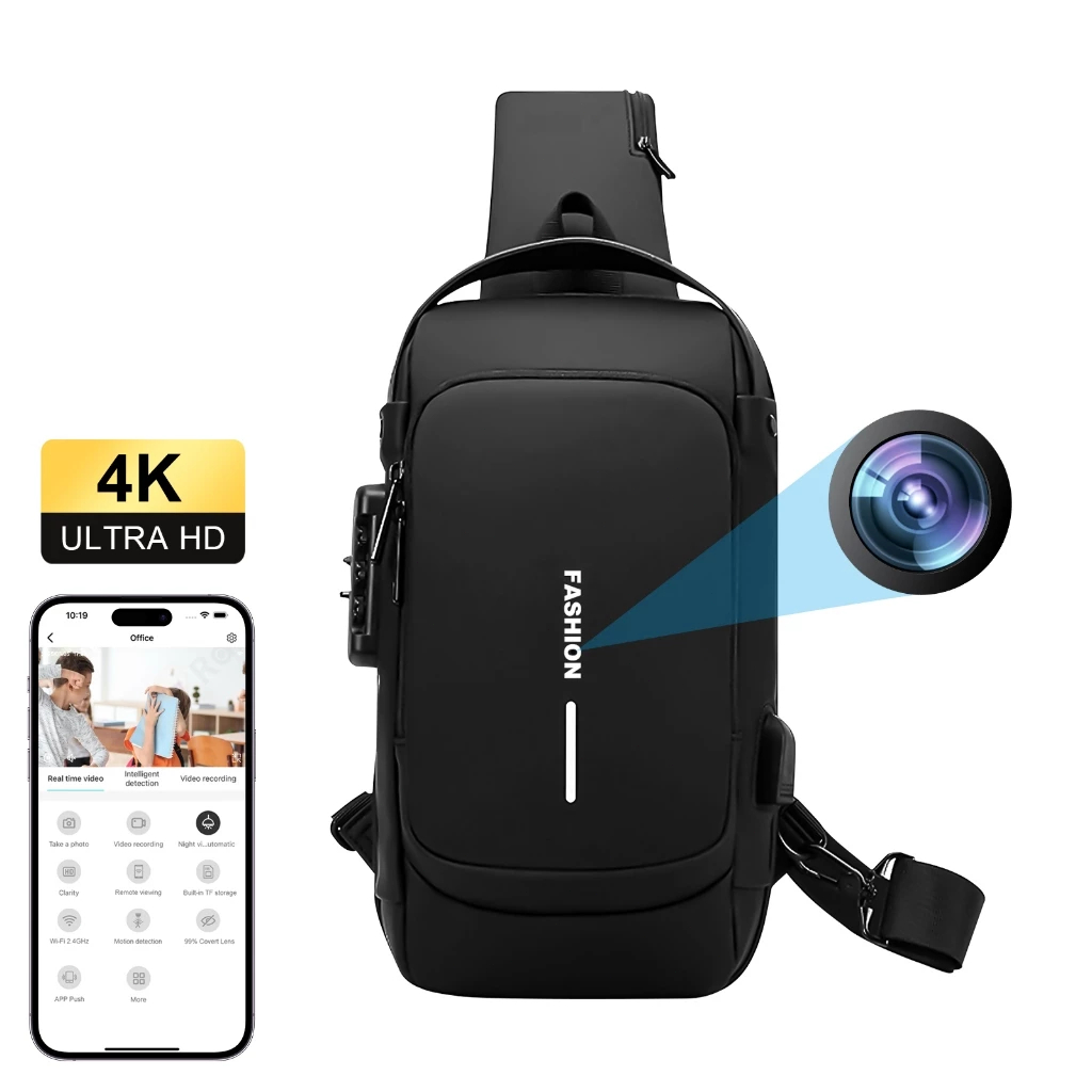 WiFi Backpack Mini Camera – Remote Monitoring,Motion Detection, Long ...