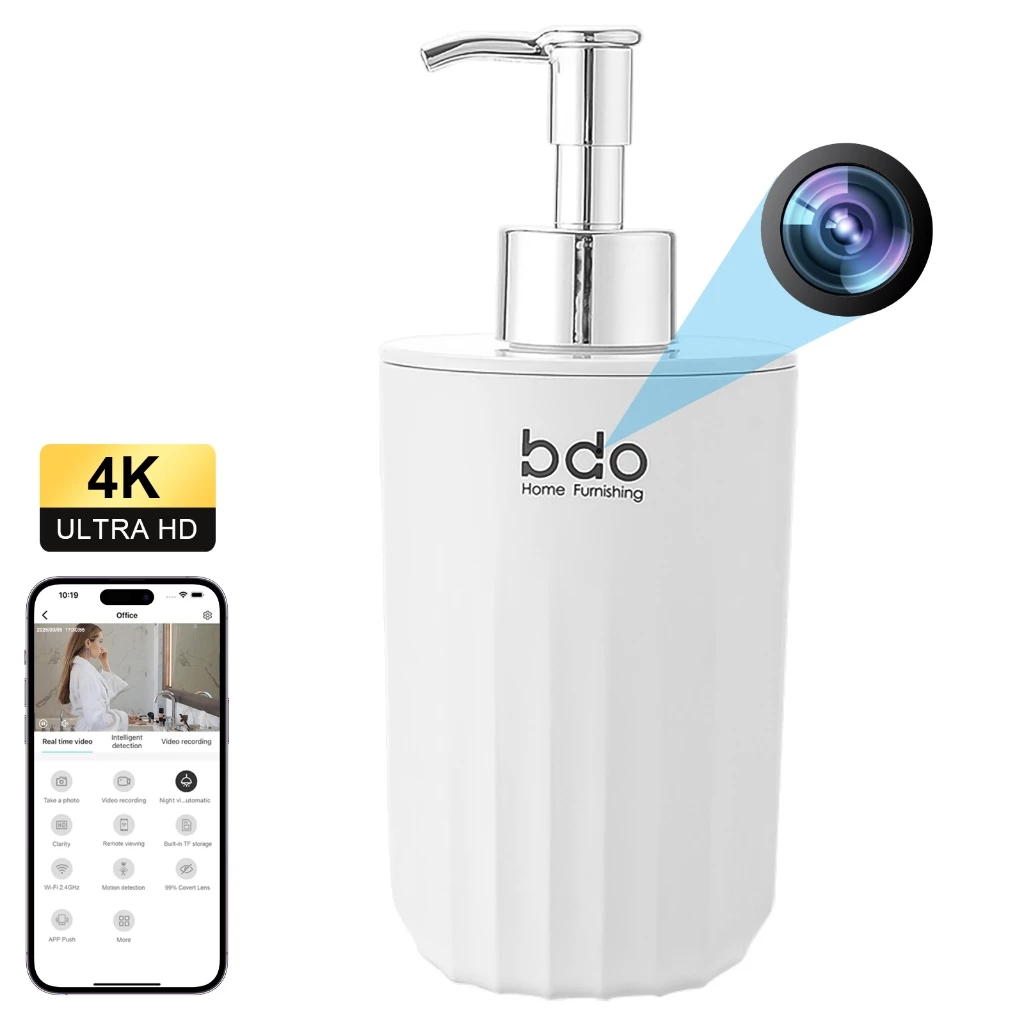 WiFi Mini Camera Liquid Bottle Spy Camera 110° Wide Angle Remote View ...