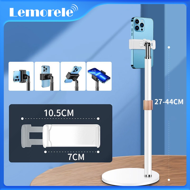 Lemorele Phone Stand Holder Handphone Tripod Stand Adjustable Cellphone ...