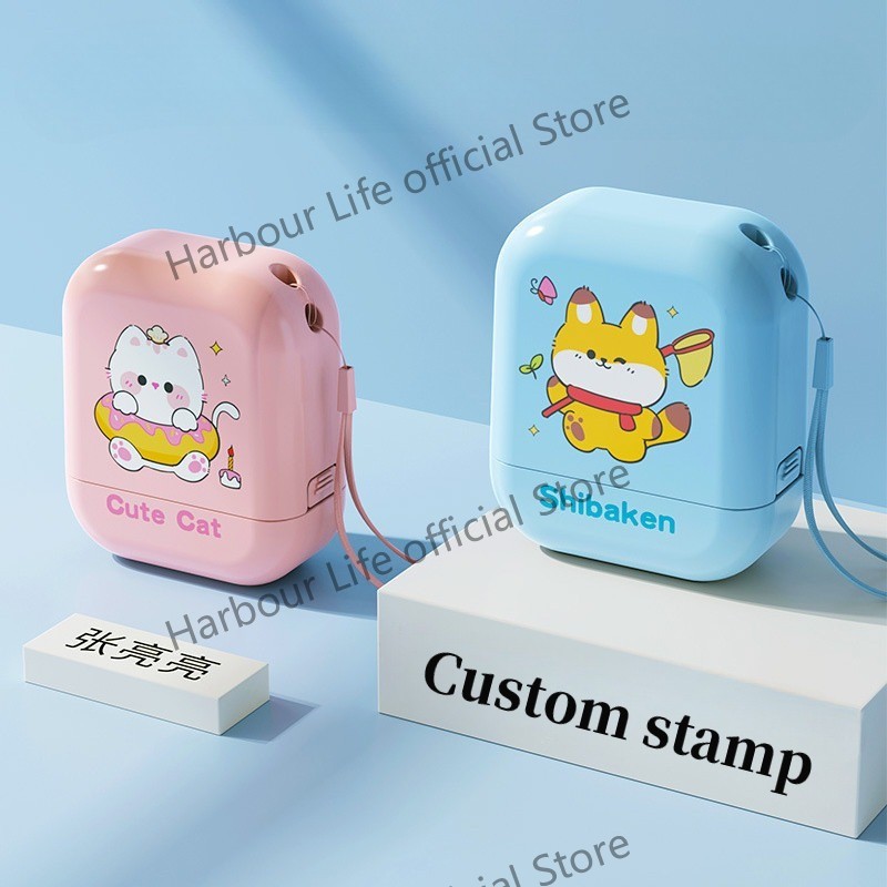 Custom name stamp Waterproof non-fading clothing fabric stamp diy seal ...