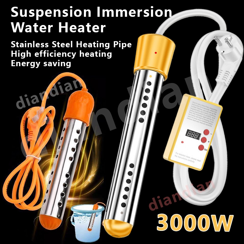 3000w Floating Electric Heater Boiler Water Heating Element Portable ...