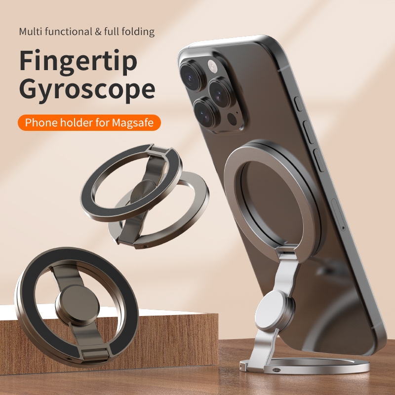 Double Magnetic Cell Phone Ring Holder Compatible with iPhone 16 12 13 ...