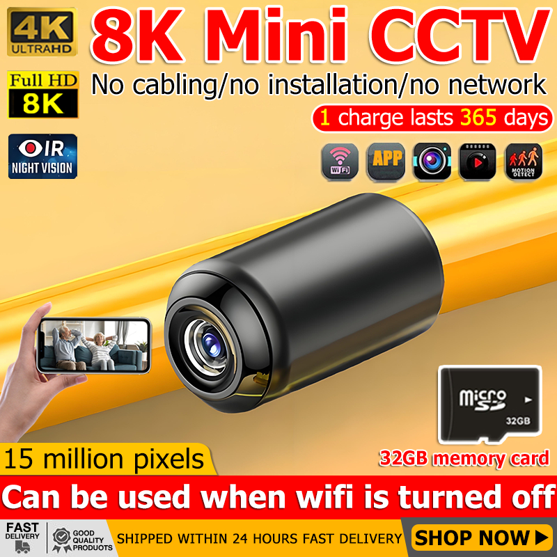 【100M clearly visible】camera kecil tersembunyi mini camera hidden ...