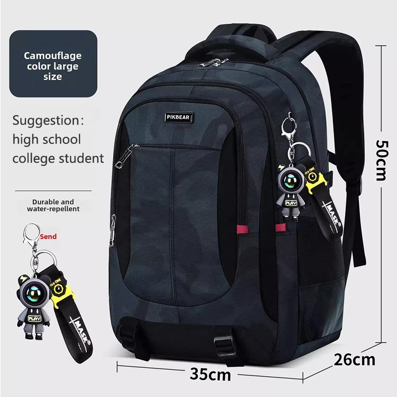 Secondary School Bag Boy Girl High School Backpack Men Large Capacity ...