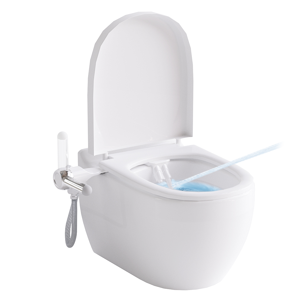 Ultra-Slim Bidet Dual Mode Bidet Attachment for Toilet, Non-Electric ...