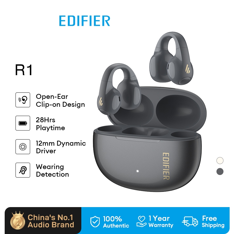 Edifier R1 Bluetooth 5.4 Open-ear Earphones Ear Clip True Wireless ...