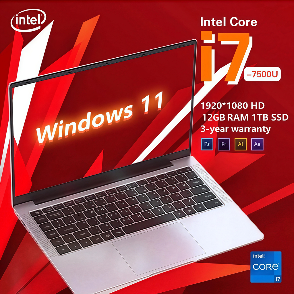 2025 Portable Ultra Slim Windows 11 Pro i7 Laptop Computer PC 14.1 ...