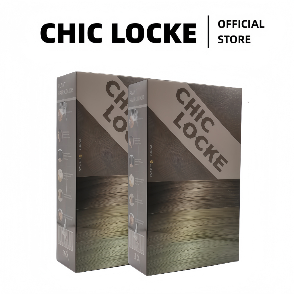 CHIC LOCKE Hazelnut Grey Brown Color No Need Bleach Plant Hair Dye ...