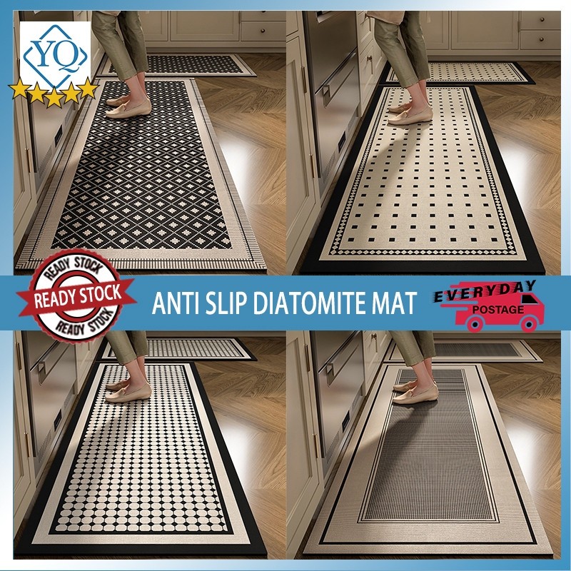 [Local Stock]Classic Soft Diatomite Mat Kitchen Absorbent Floor Mat ...