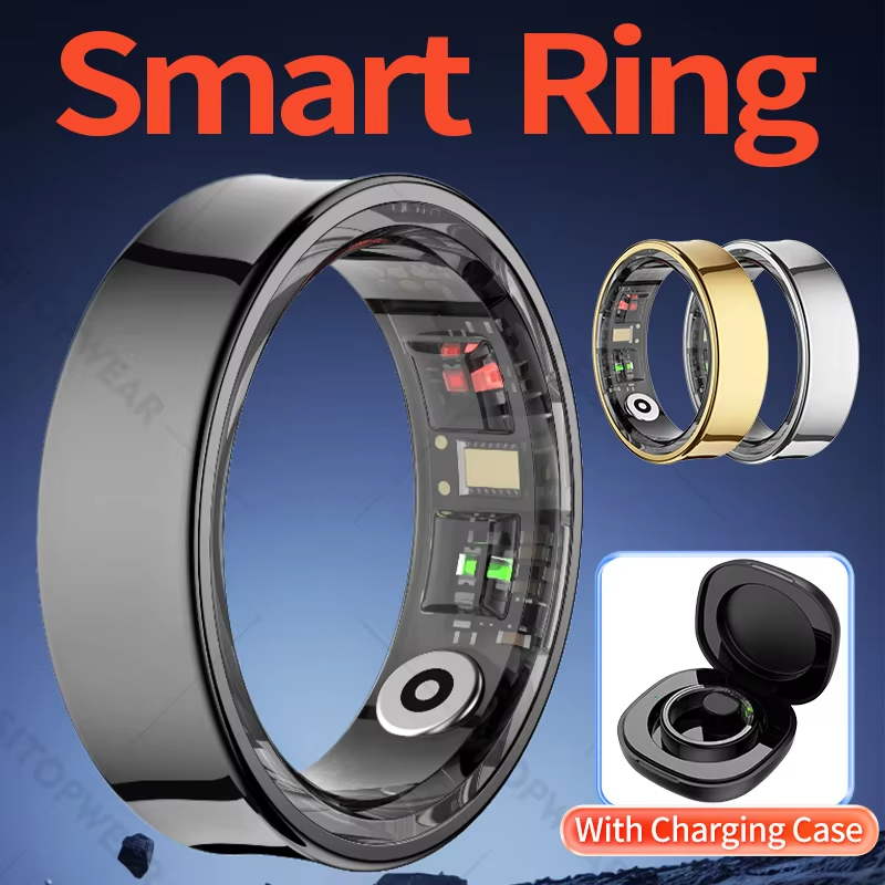 New R09 Smart Ring with Charging C ase 2025 Men Women Couple Smart ring ...