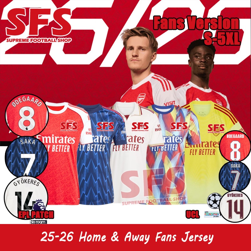 【SFS】 Top Quality 25-26 Arsena.l Soccer Football Jersey Sports Jerseys ...