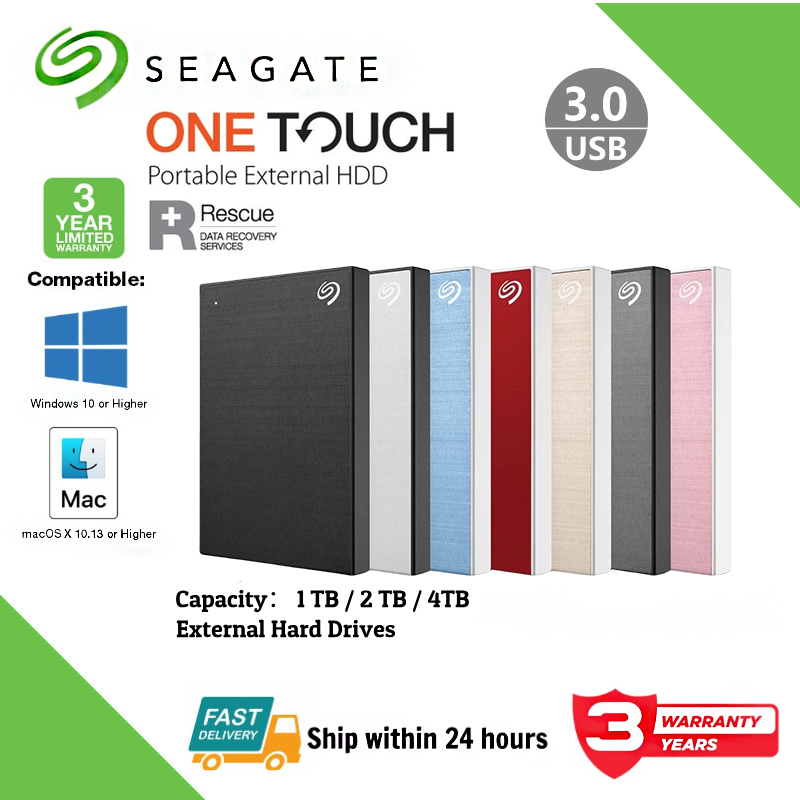 1TB 2TB 4TB External Hard Disk One Touch USB3.0 HDD 2.5'' Portable hard ...