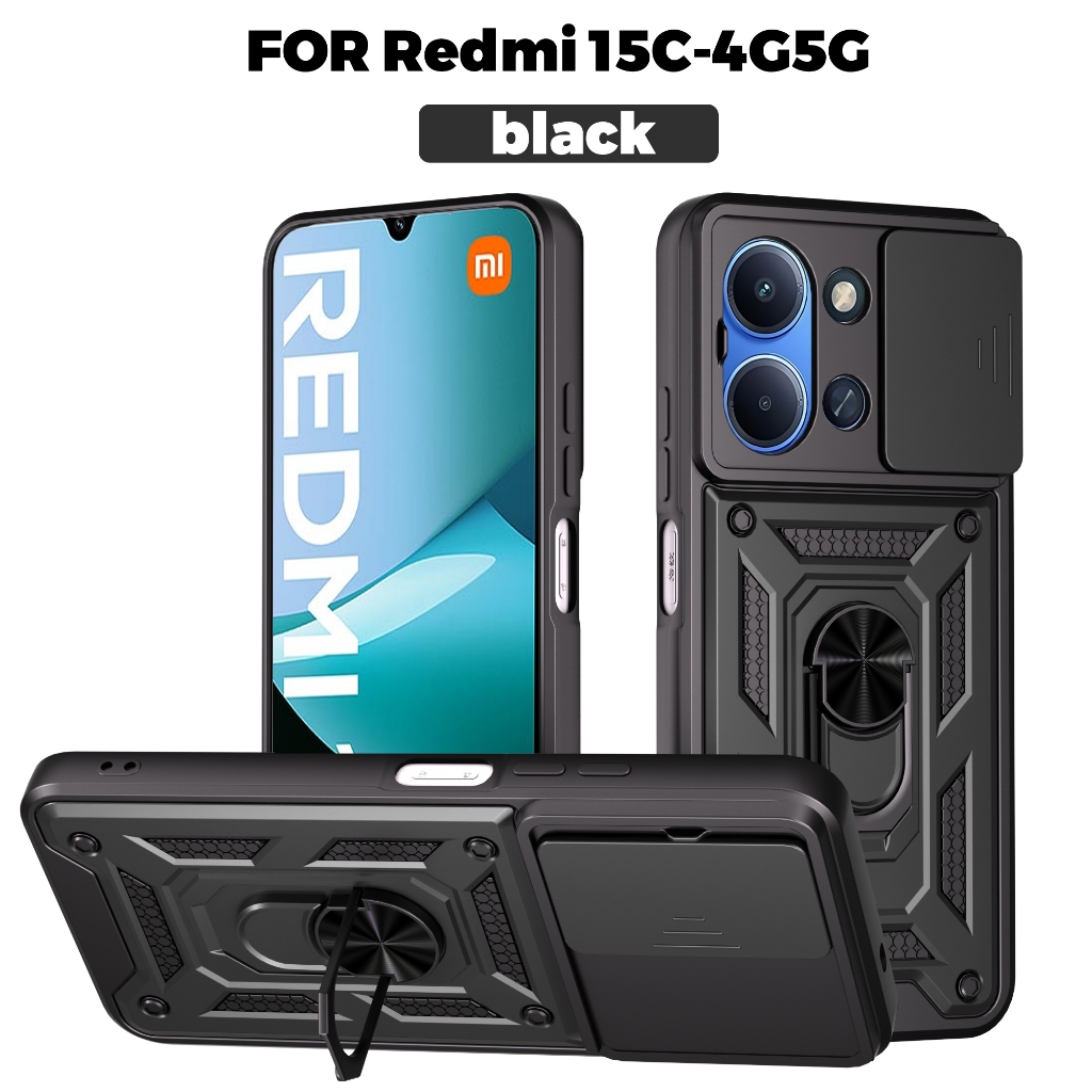 Case For Xiaomi Redmi 15C 13C Xiaomi POCO C65 Push pull Slide Lens ...