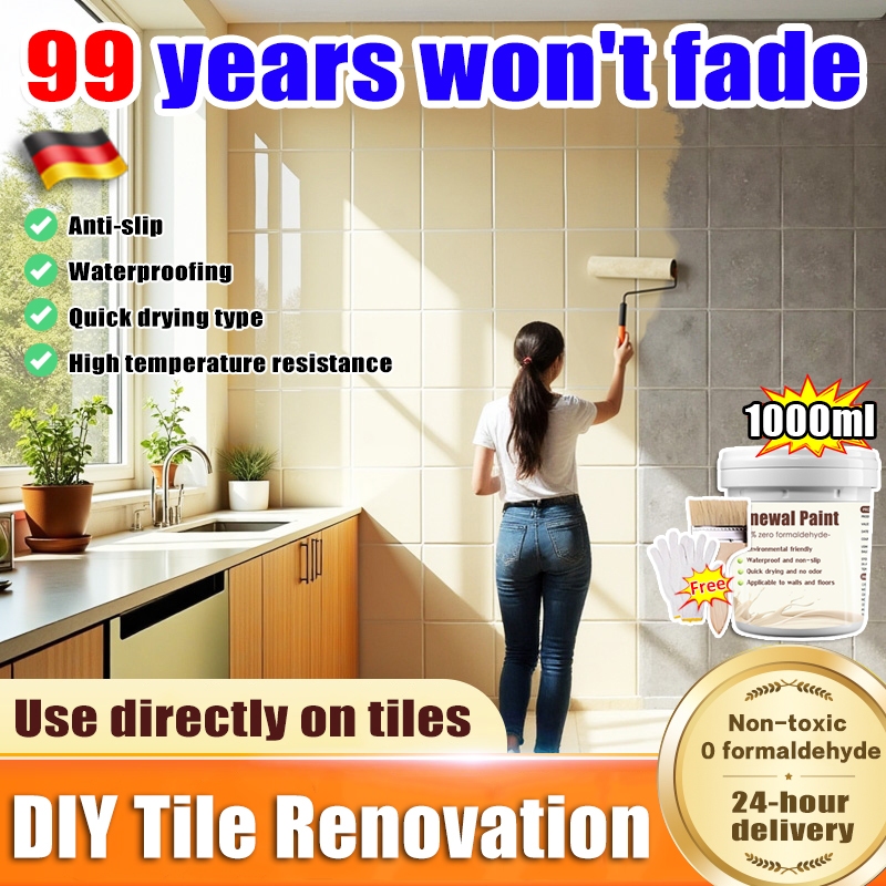【Singapore Spot】epoxy tile paint color change wall paint tile paint ...