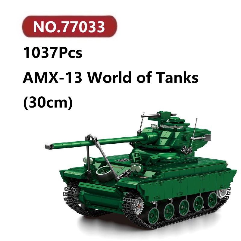 AMX-13 World of Tanks Building Blocks 1037 Pcs Reobrix Tank Bricks Toy ...