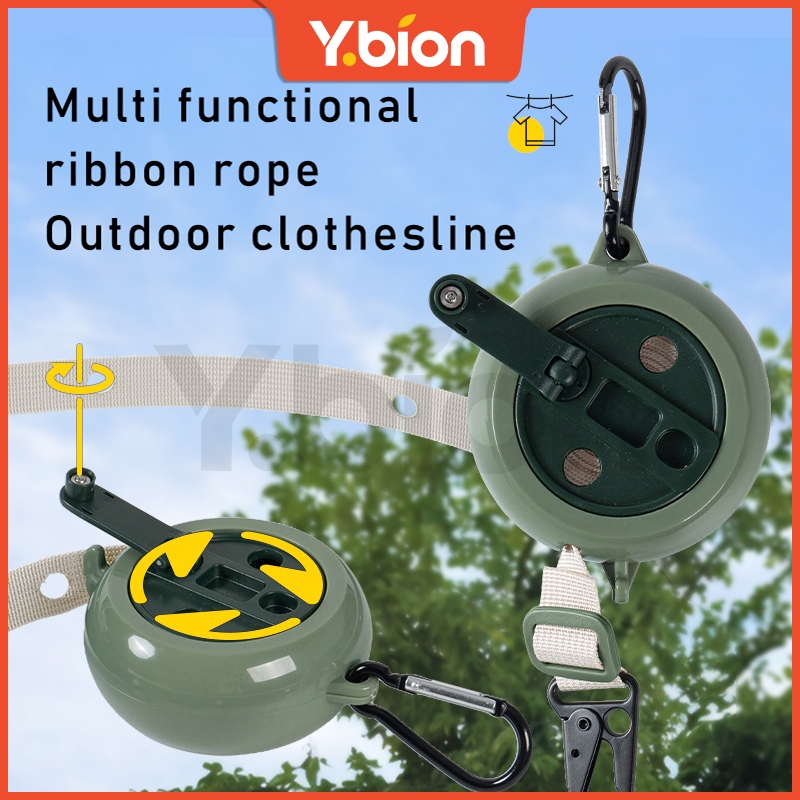 🇸🇬 SG Stock Travel Portable Clothesline, camping clothesline, Windproof ...