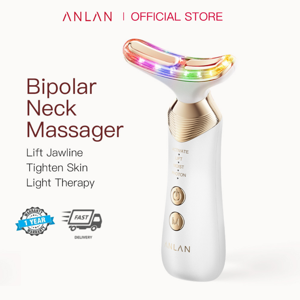 ANLAN Bipolar Neck Beauty Device Face Lifting Firming Massager Neck ...