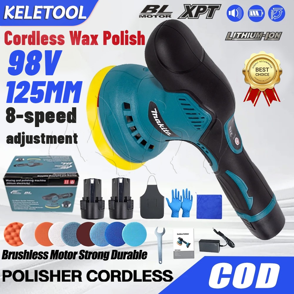 Cordless Car Polisher Lithium Battery Handheld Polishing Sanding ...