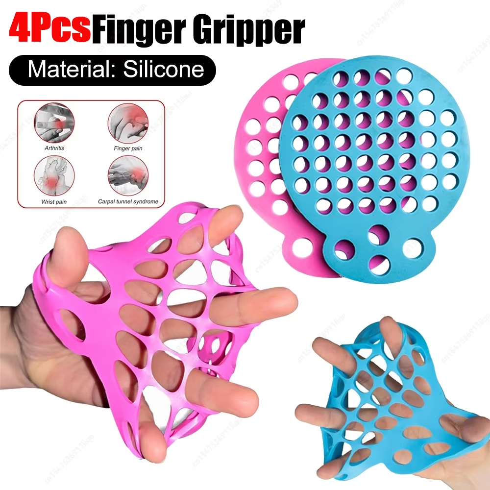 4Pcs Finger Stretcher Hand Stretching Exerciser Grip Strength Training ...