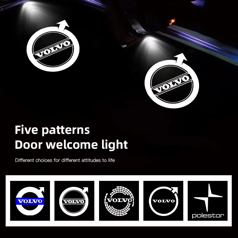 2PCs Car Door Light LED Welcome Laser Projector Logo Lamp Backlight For ...