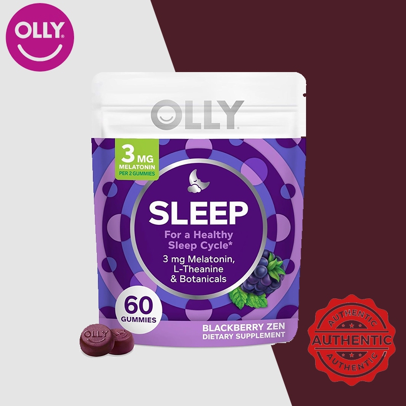 OLLY Sleep Sugar Free Gummy Vitamins With Melatonin Chewable Supplement ...