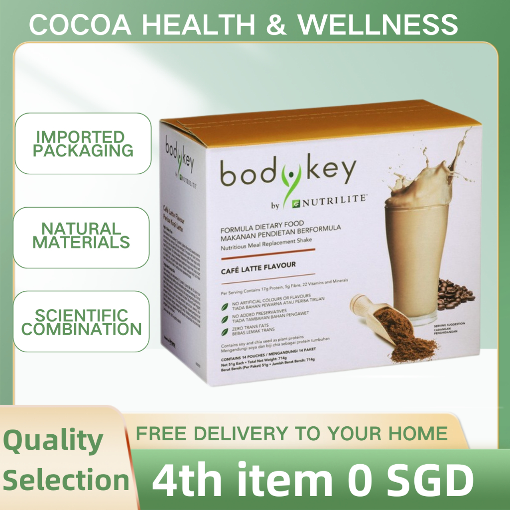 BodyKey by Nutrilite Meal Replacement Shake - Café Au Lait Latte 14 ...