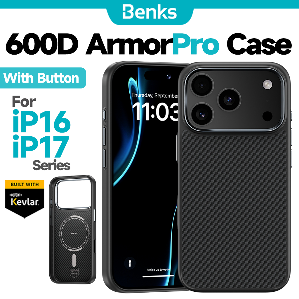 [Benks Official] Benks Magnetic 600D ArmorPro Case with Camera Control ...