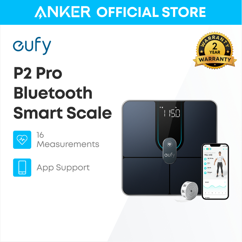 Anker eufy Digital Bathroom Scale P2 Pro Smart Scale for Body Weight ...
