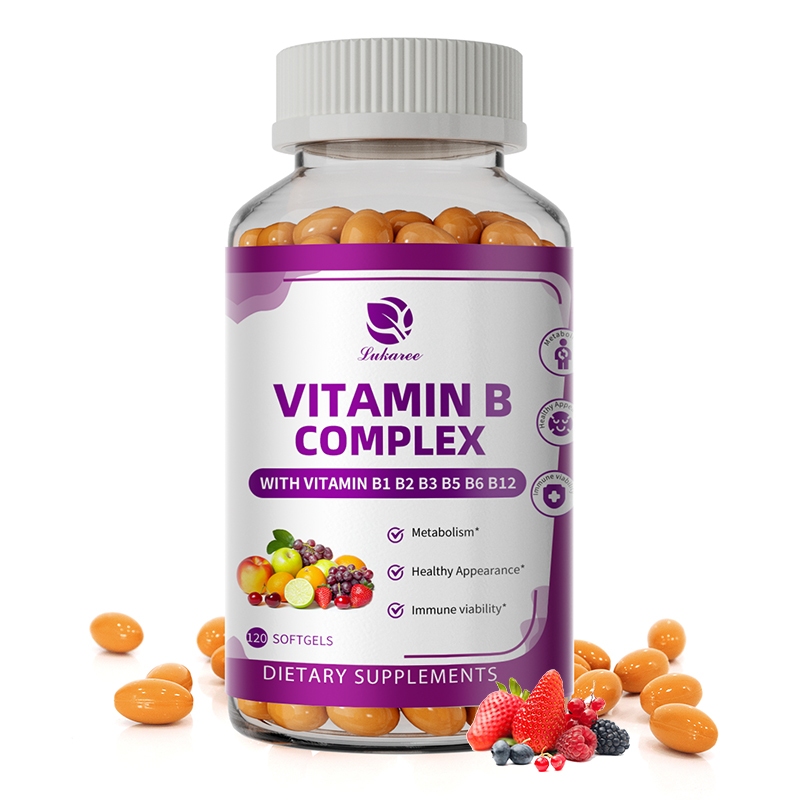 Lukaree Vitamin B Complex Capsules - Immune, Energy, Brain & Beauty ...