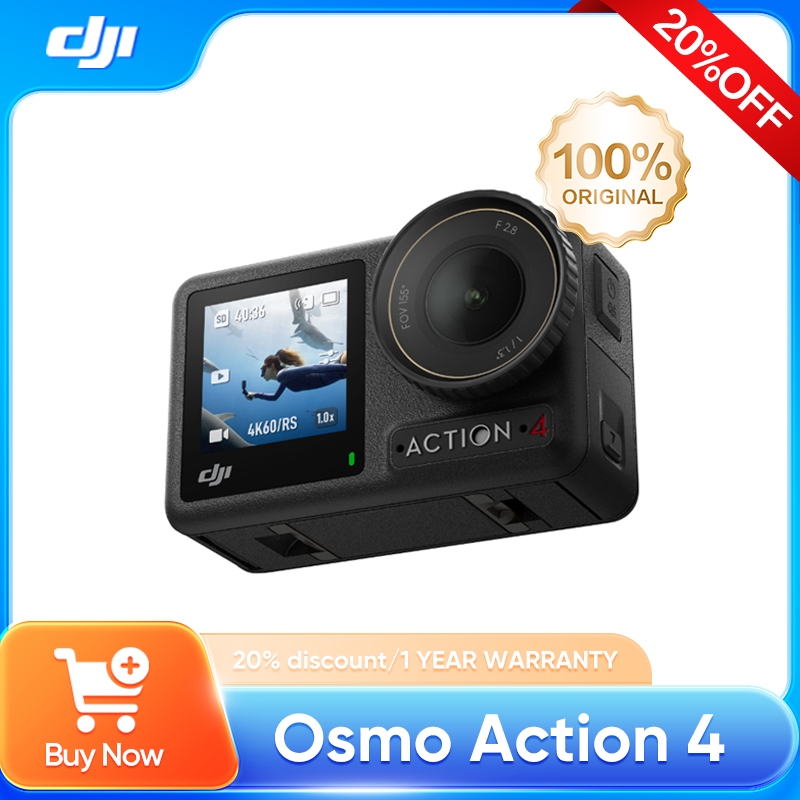 DJI Osmo Action 4 Standard Combo, 4K/120fps Waterproof Action Camera ...