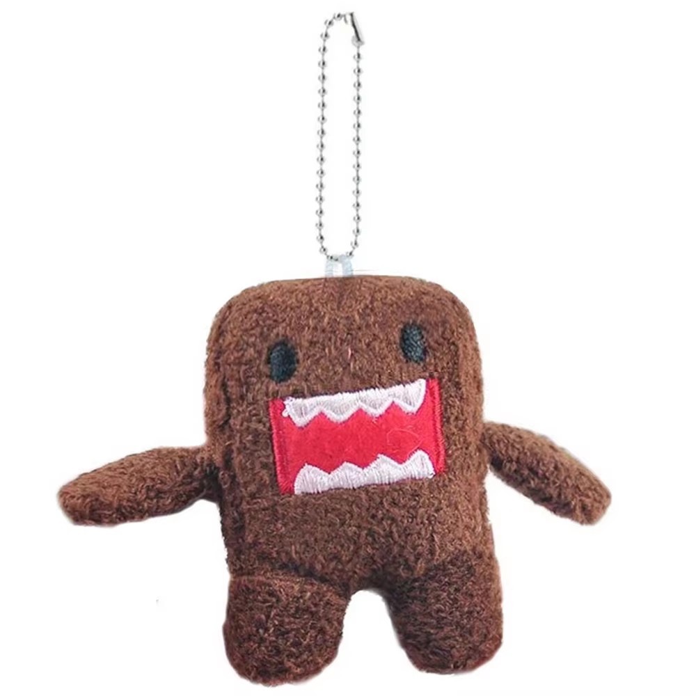 Cute Domo Kun Mascot Plush Keychain Key Ring Keyring Bag Keyholder ...