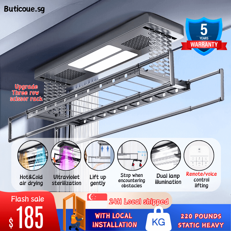 Intelligent Electric Lifting Ultra-High Clothes Hanger with Control ...