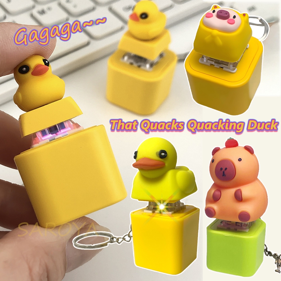 That Quacks Quacking Duck Rechargeable Fidget Quacking Duck Key Chain ...
