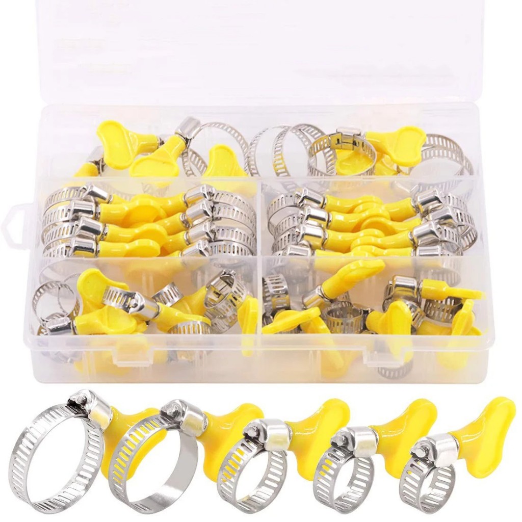 2 Pcs Stainless Steel Hose/Pipe Swivel Clamps For Hydraulic, Air And ...