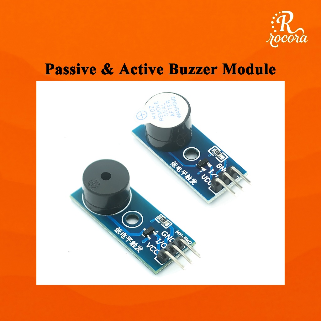 Passive & Active Buzzer Module Low-Level Trigger Alarm Beeper Board for ...