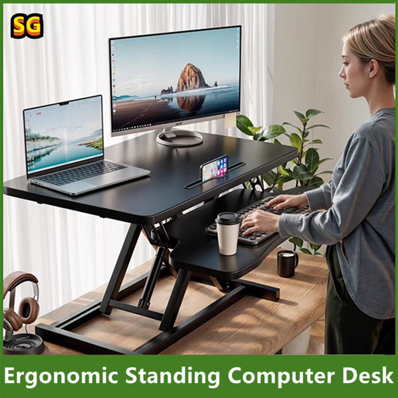 Widened Desktop Standing Desk Lifting Table Computer Table Adjustable ...