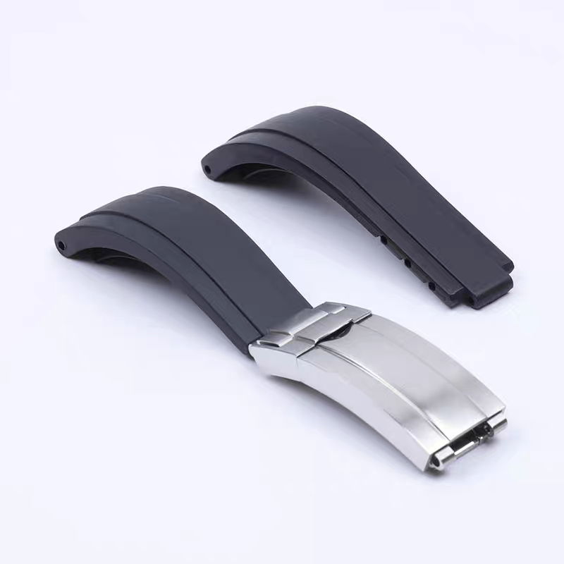 Substitute rolex Strap Rubber rolex Green Black Water Ghost Daytona ...