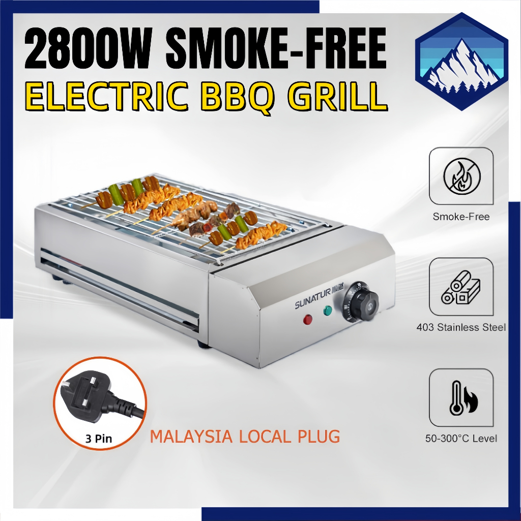 Commercial Electric Satay Otah Griller BBQ Electric Table Top Griddle ...