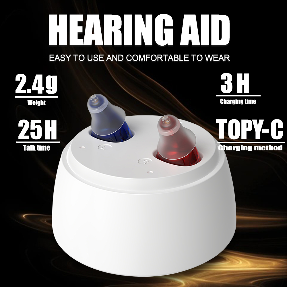 CIC hearing aid rechargeable sound amplifier collector | Shopee Singapore