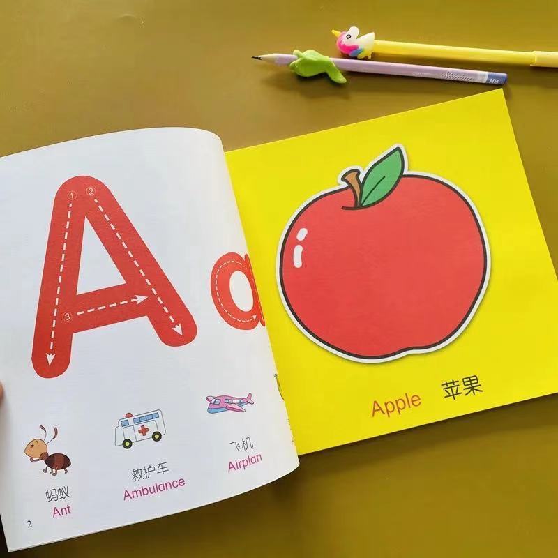 Kindergarten English Alphabet ABC Letters Reading Book Children ...