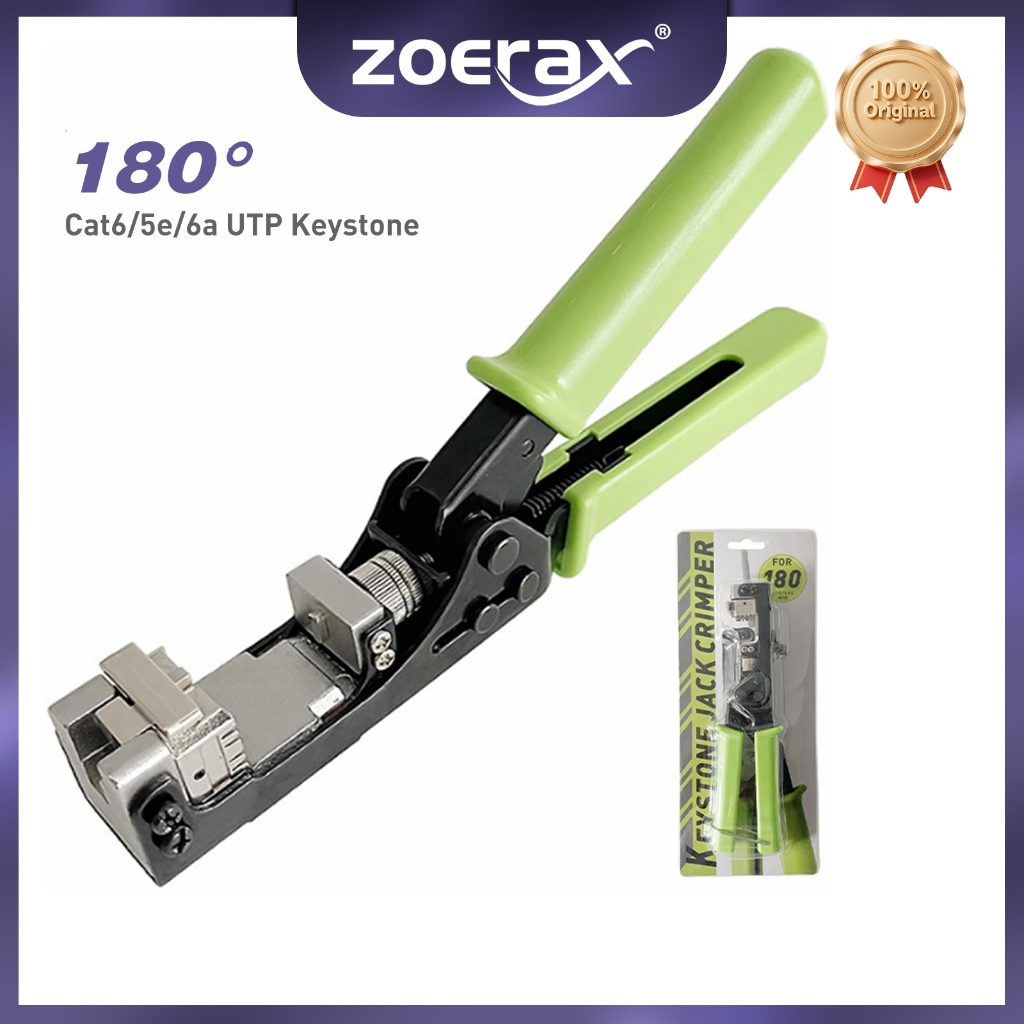 ZoeRax 180° Network Module Wire Cutter RJ45 Module Keystone Jack Punch ...
