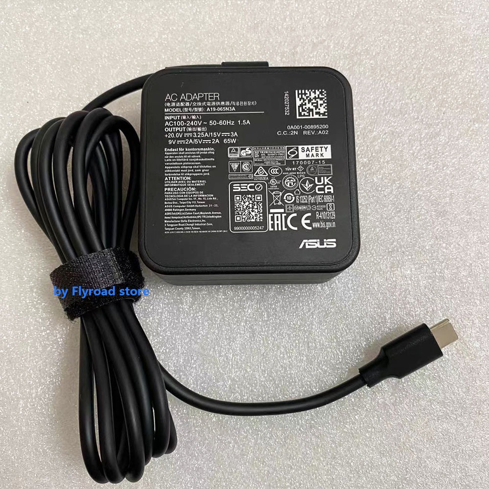 65W AC Power Adapter Charger For Asus Zenbook 14 UM3402 UX3402 20V 3 ...