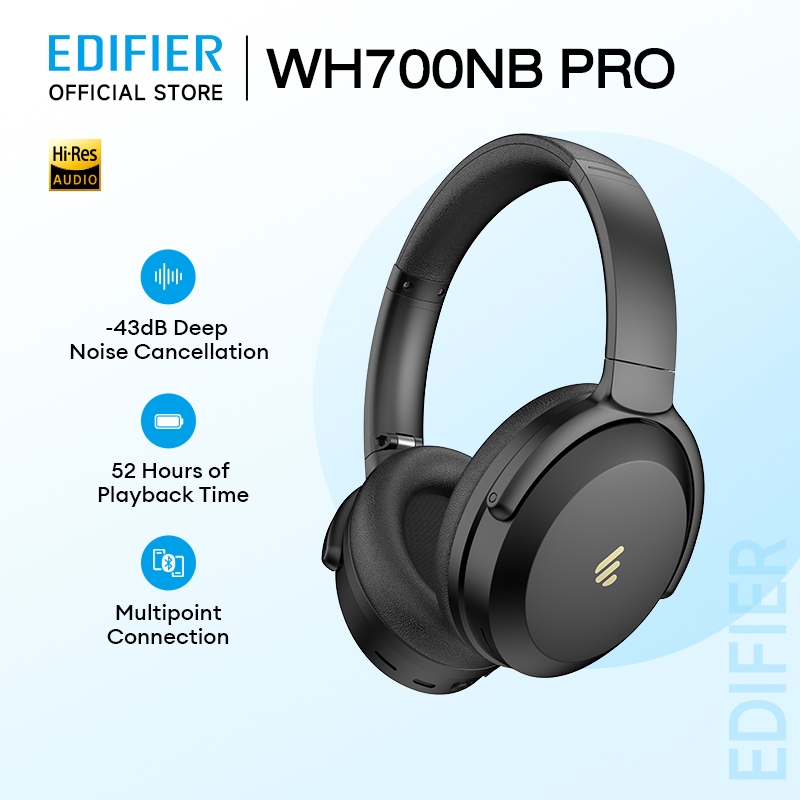 EDIFIER WH700NB Pro Wireless Over-Ear Headphones Bluetooth V5.4 -43dB ...
